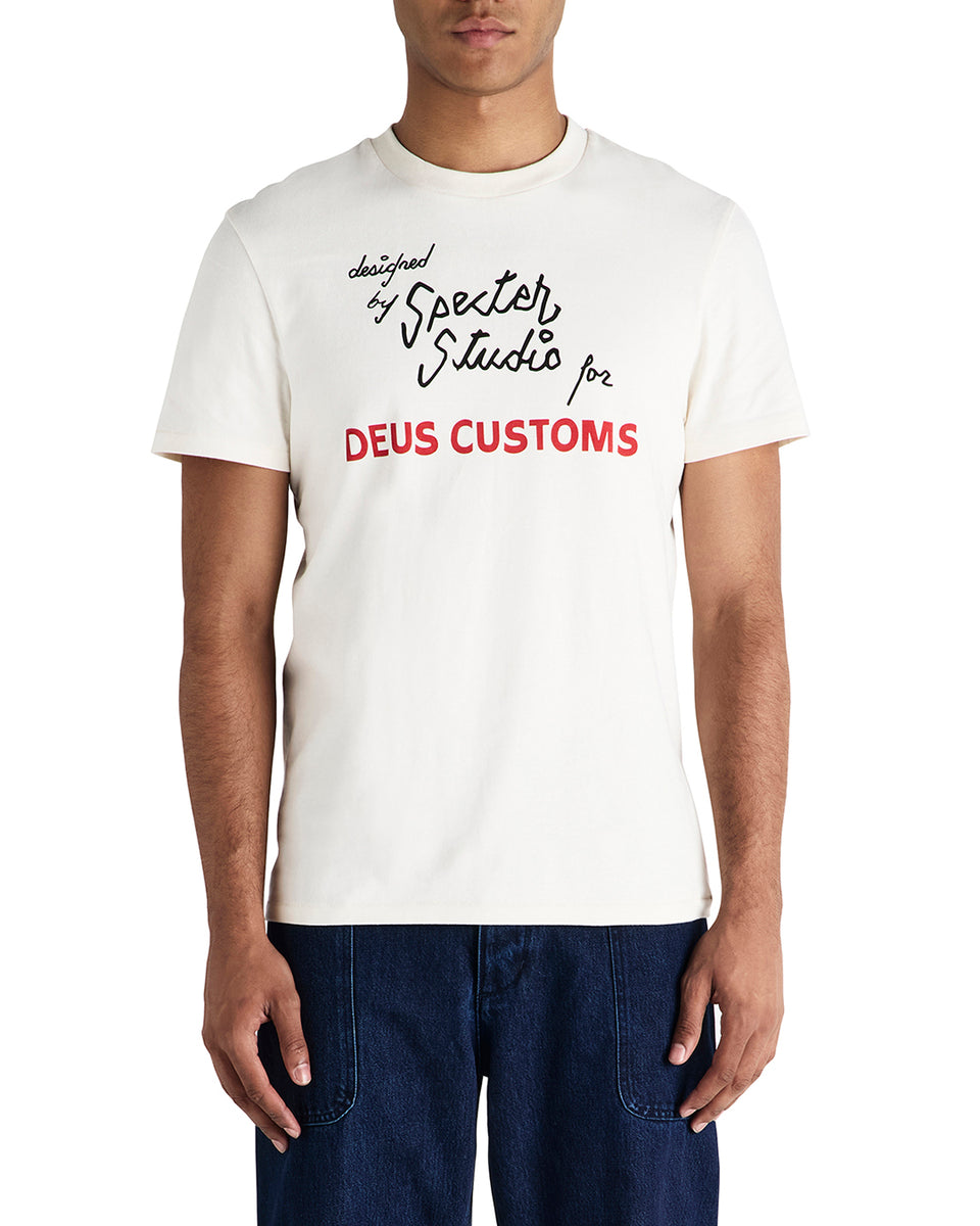 Tees | Deus Ex Machina | Specter Rare Birds Tee - Pristine White – Deus Ex Machina Australia