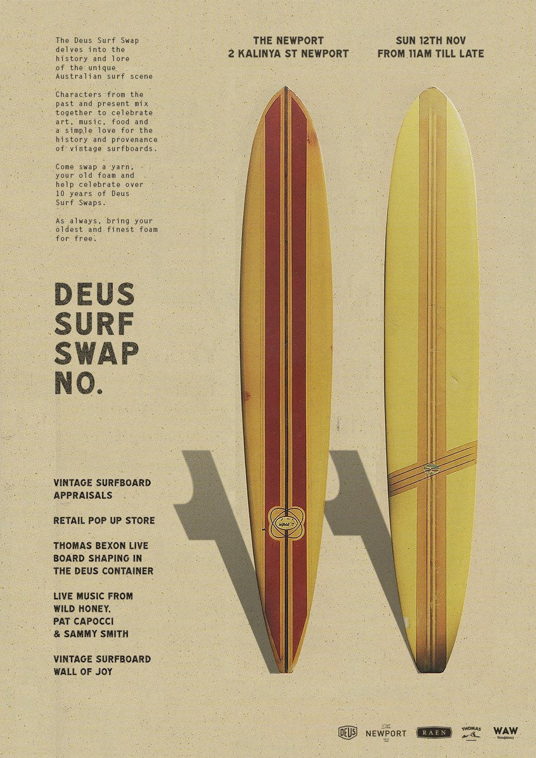Save the date - SURF SWAP 11 – Deus Ex Machina Australia