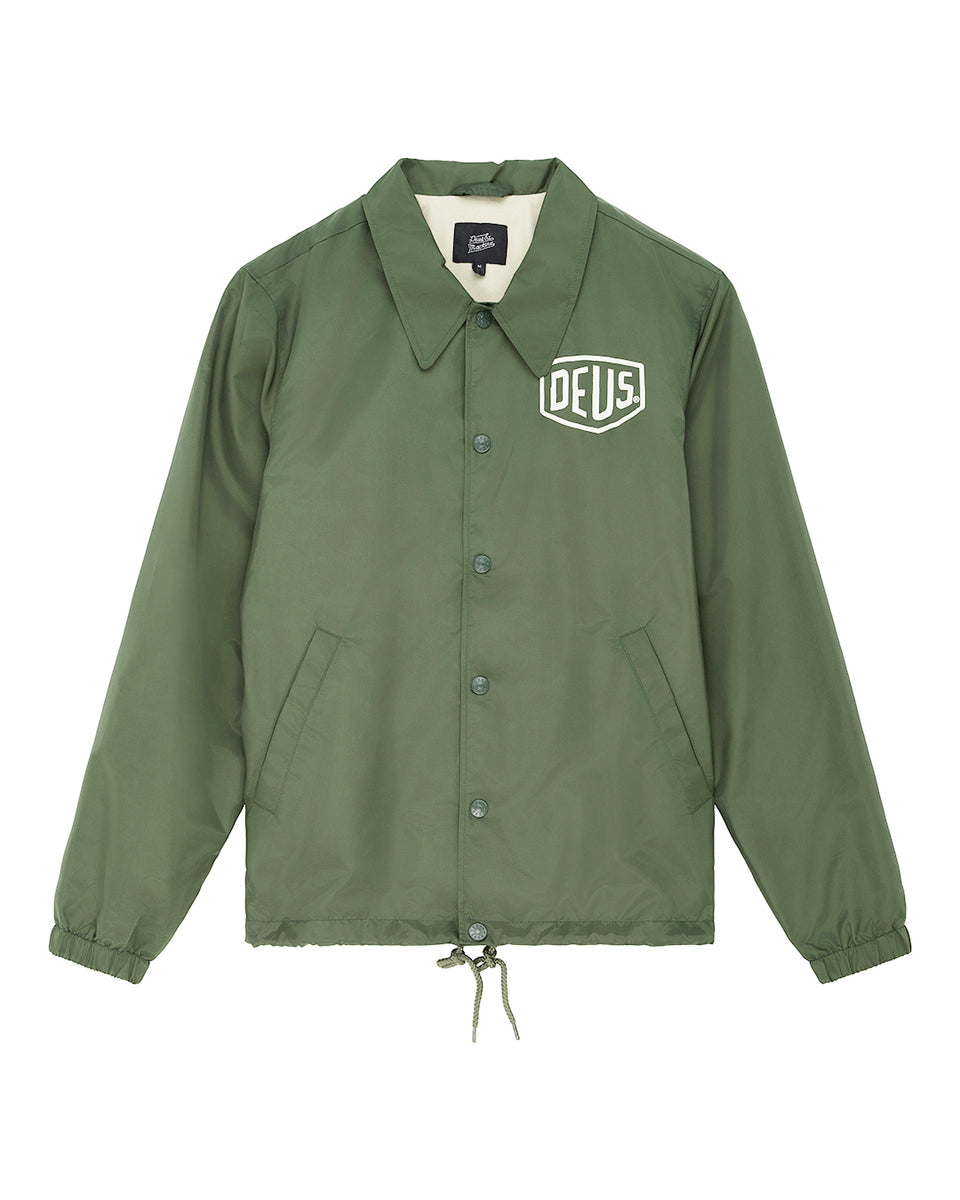 Jackets | Deus Ex Machina | Venice Coach - Pine Green – Deus Ex Machina ...