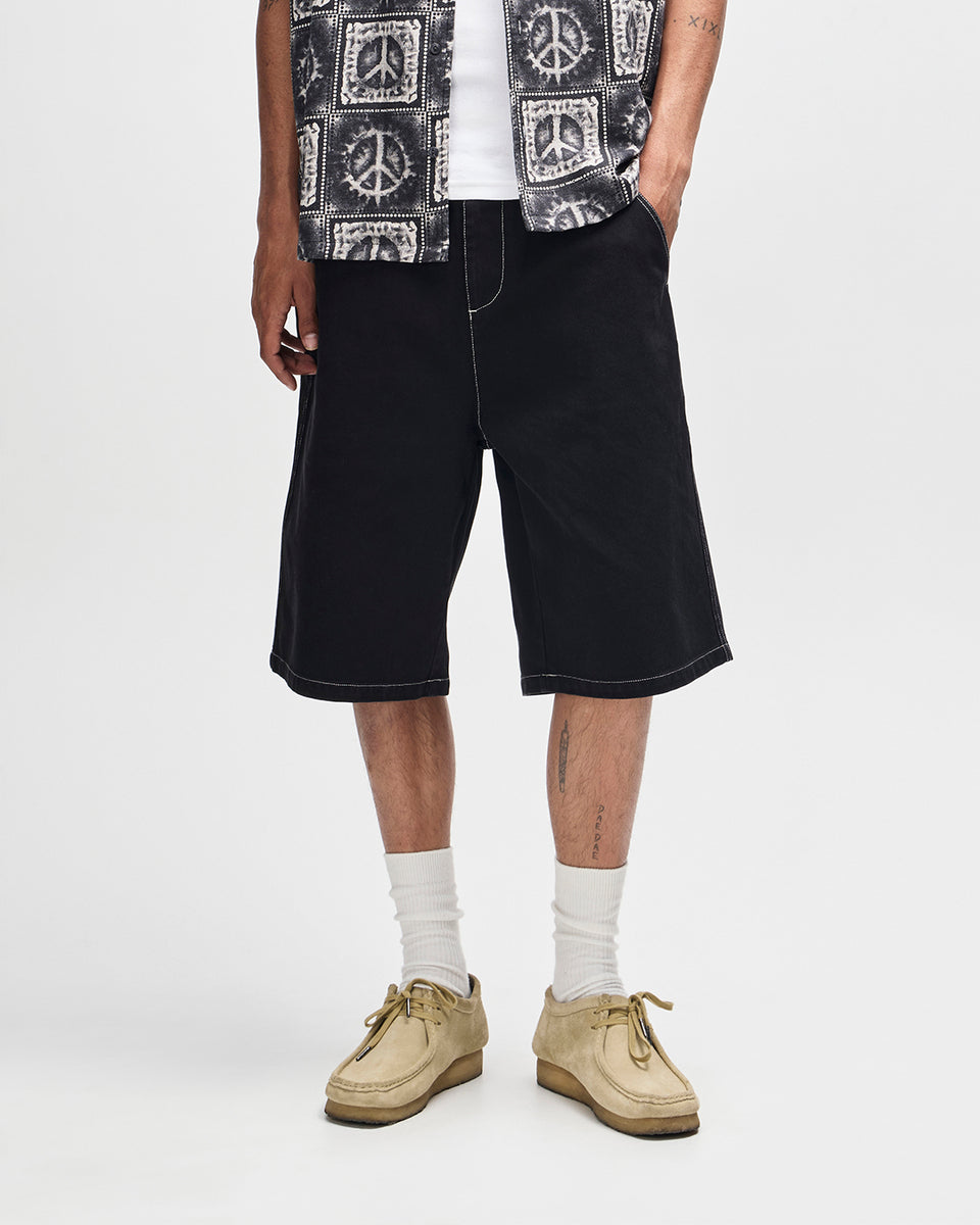 Walk Shorts | Deus Ex Machina | Stringer Walk Short - Anthracite – Deus ...