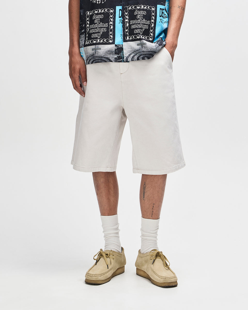 Walk Shorts | Deus Ex Machina | Stringer Walk Short - Dirty White ...