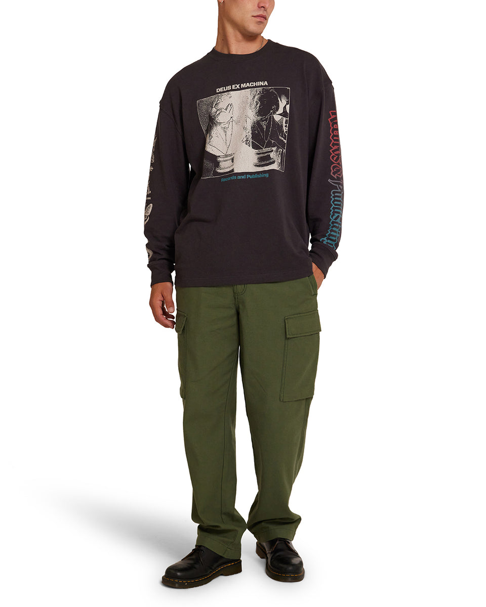 Tees | Deus Ex Machina | Divine Spark Ls Tee Anthracite – Deus Ex ...