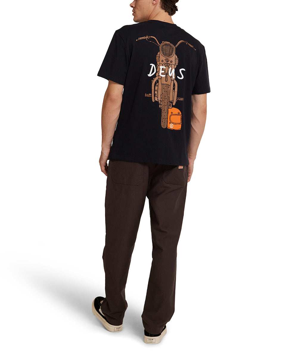 Tees | Deus Ex Machina | Frontage Tee Black – Deus Ex Machina Australia