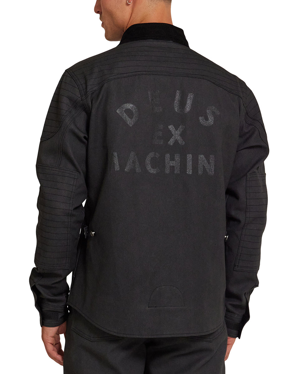 Shirts | Deus Ex Machina | Canter Overshirt Black – Deus Ex Machina ...