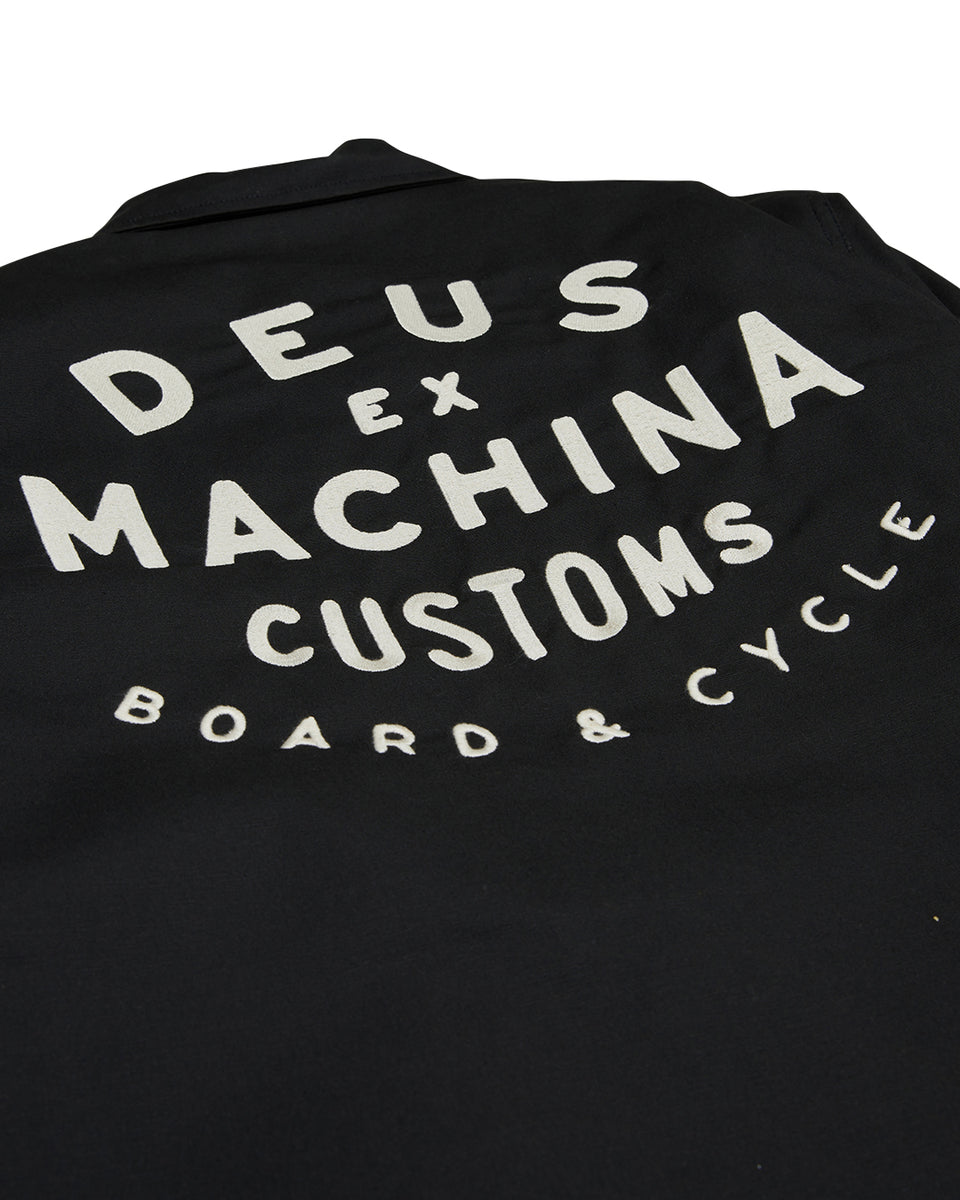 Jackets | Deus Ex Machina | Workshop Coach Jacket - Black – Deus Ex ...