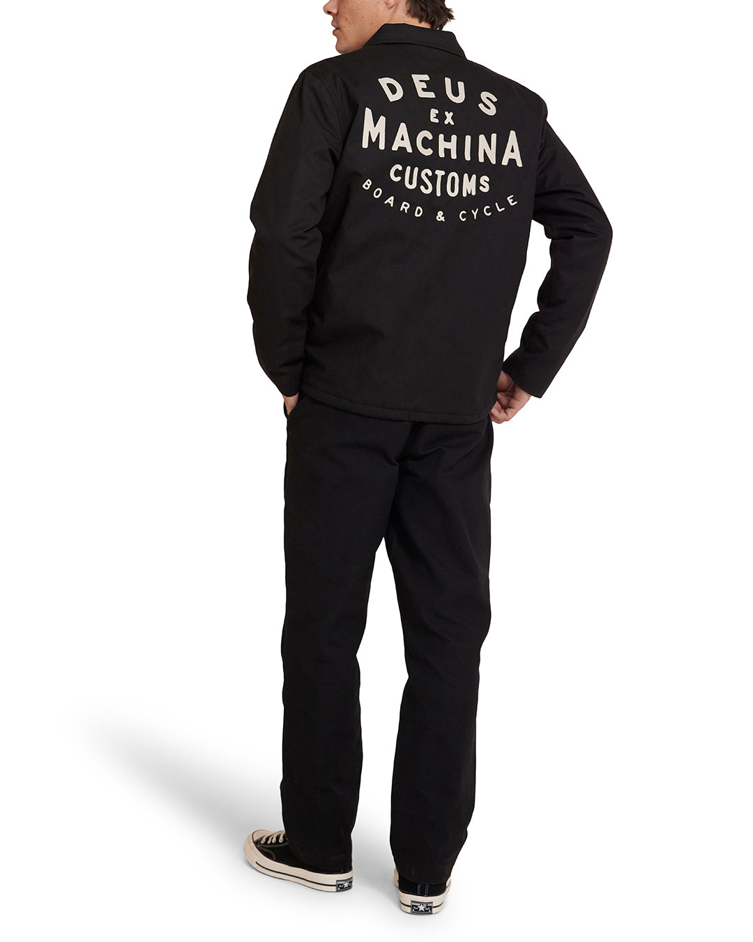 Jackets | Deus Ex Machina | Workshop Coach Jacket - Black – Deus Ex ...