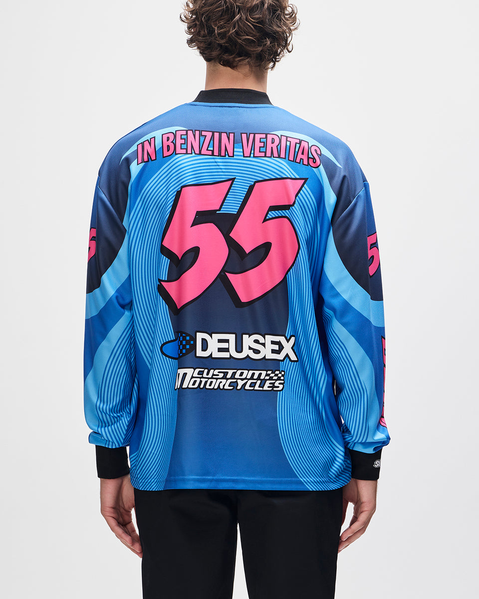 Jerseys | Deus Ex Machina | Pledge Moto Jersey - Electric Blue – Deus ...