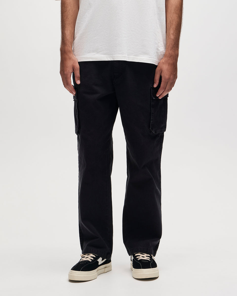 Pants | Deus Ex Machina | Burly Cargo Pant - Anthracite – Deus Ex ...