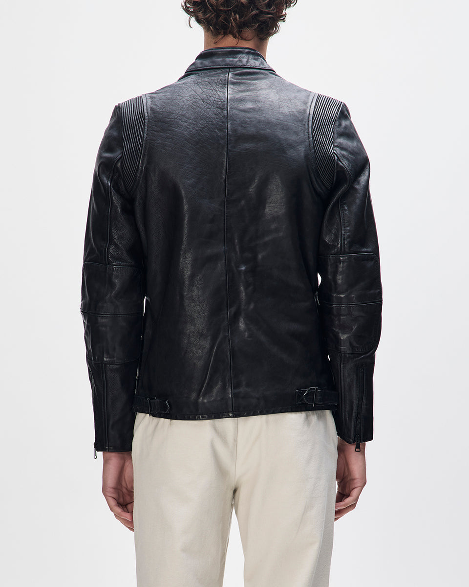Jackets | Deus Ex Machina | Cruiser Leather Jacket - Black – Deus Ex ...