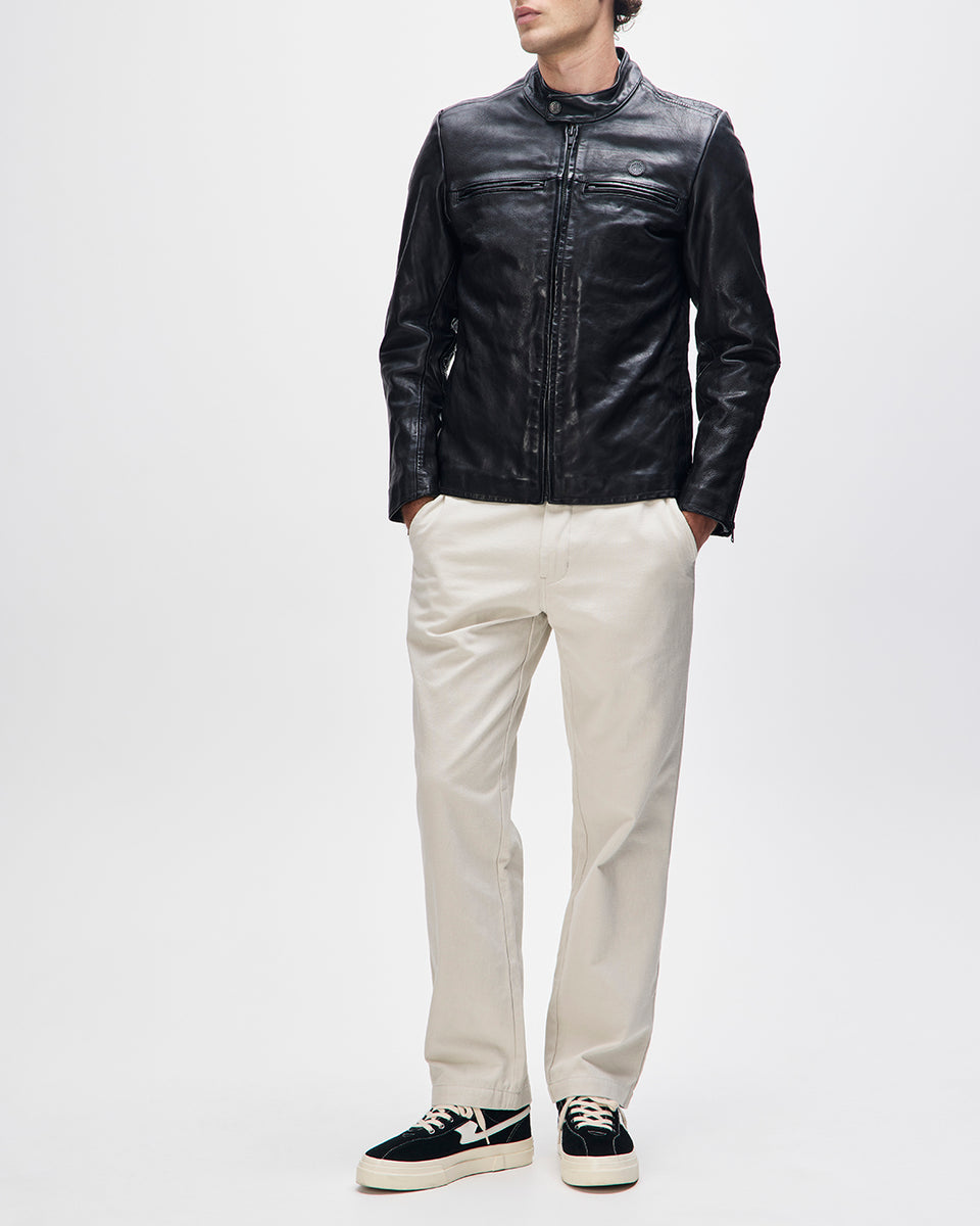 Jackets | Deus Ex Machina | Cruiser Leather Jacket - Black – Deus Ex ...