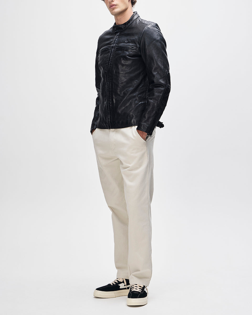 Jackets | Deus Ex Machina | Cruiser Leather Jacket - Black – Deus Ex ...