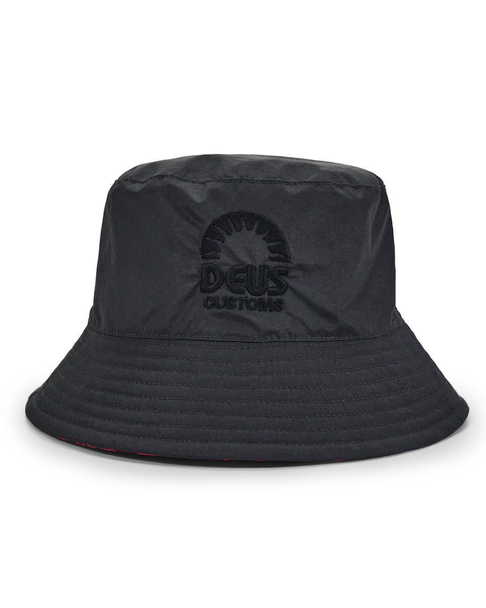 Hats | Deus Ex Machina | Cruze Reversible Bucket - Anthracite-Raspberry ...