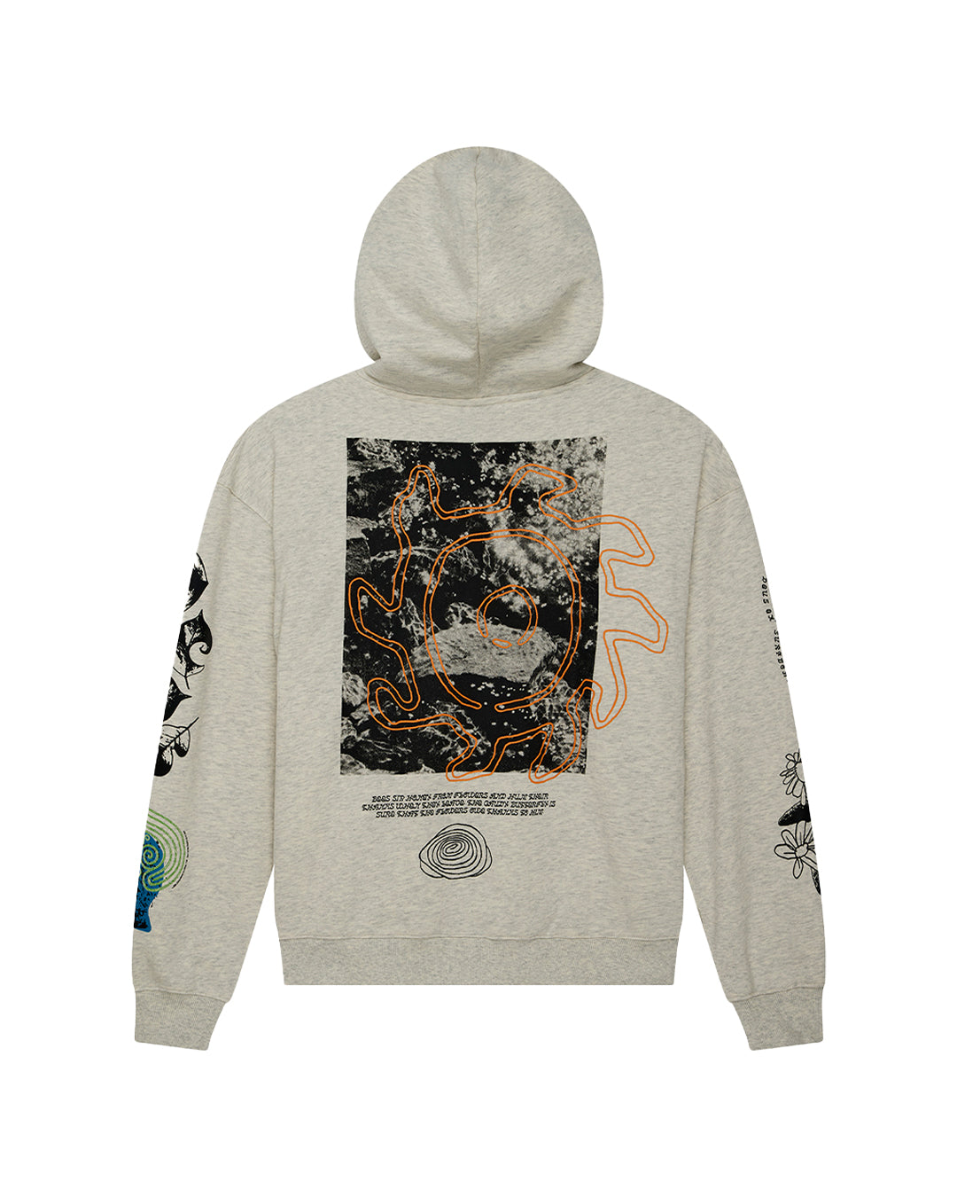 Fleece | Deus Ex Machina | Migration Hoodie - Light Grey Marle – Deus ...