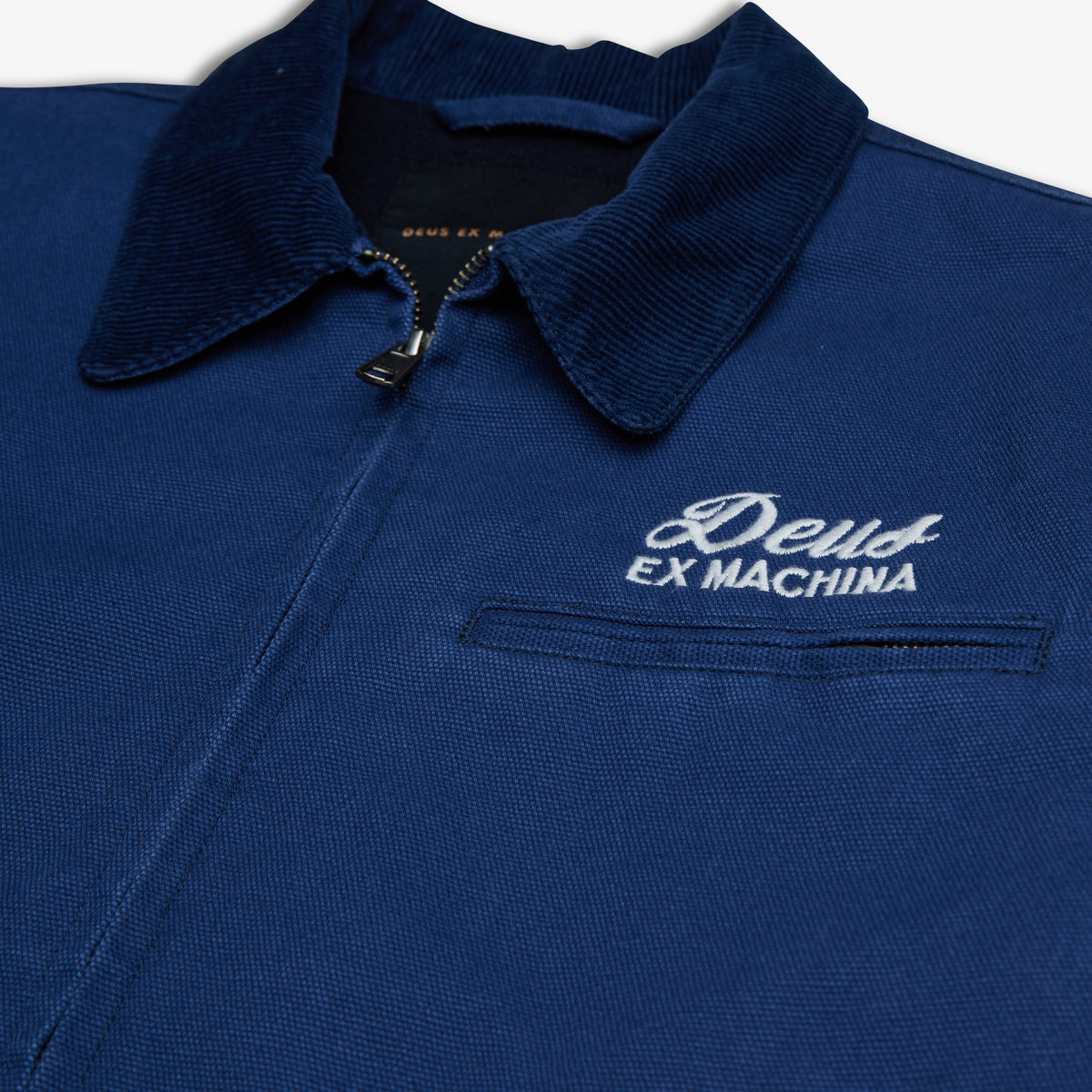 Jackets | Deus Ex Machina | Address Workwear Jacket - Mechanic Blue ...