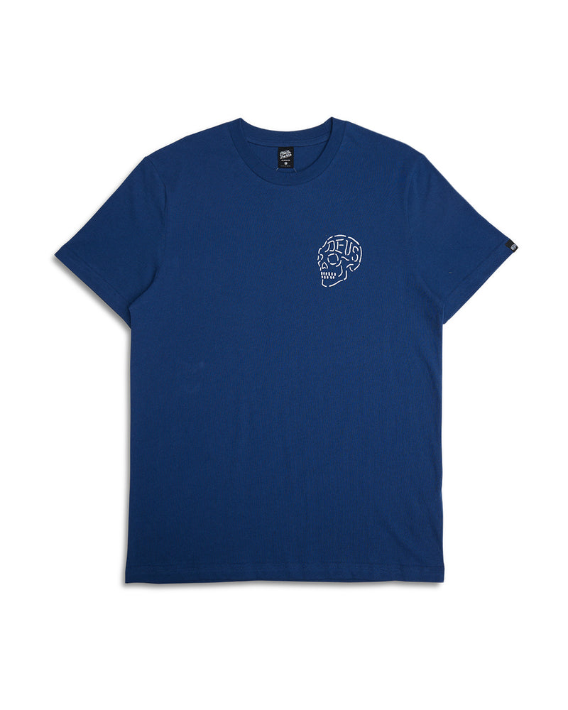 Tees | Deus Ex Machina | Venice Skull - Mechanic Blue – Deus Ex Machina ...