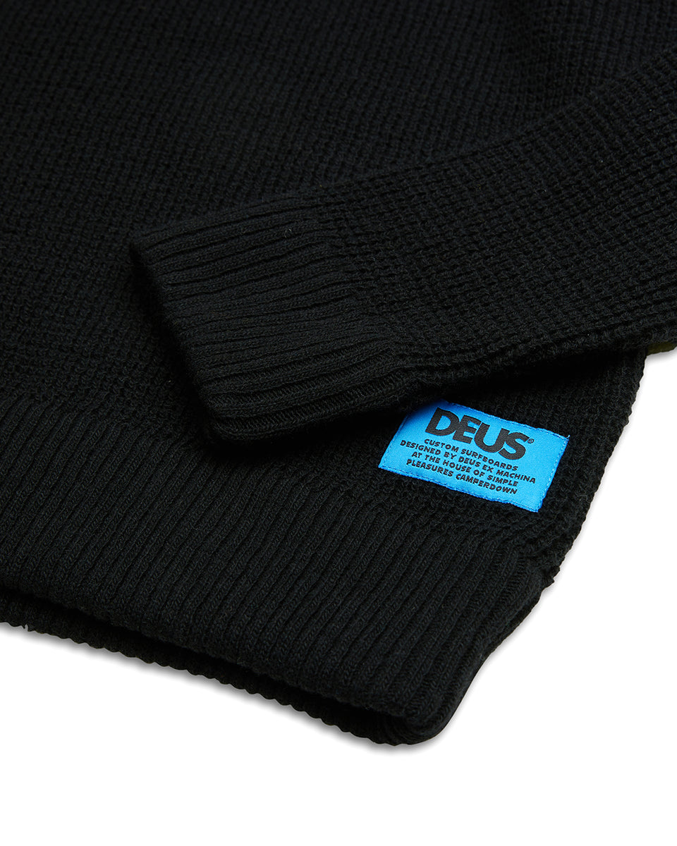 Hoodies & Sweaters | Deus Ex Machina | A-Frame Sweater Black – Deus Ex ...