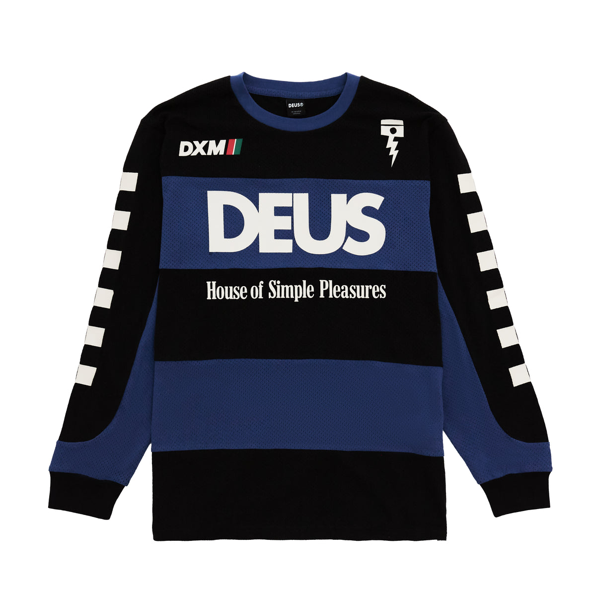 Vilander Moto Jersey - Mechanic Blue Combo – Deus Ex Machina Australia
