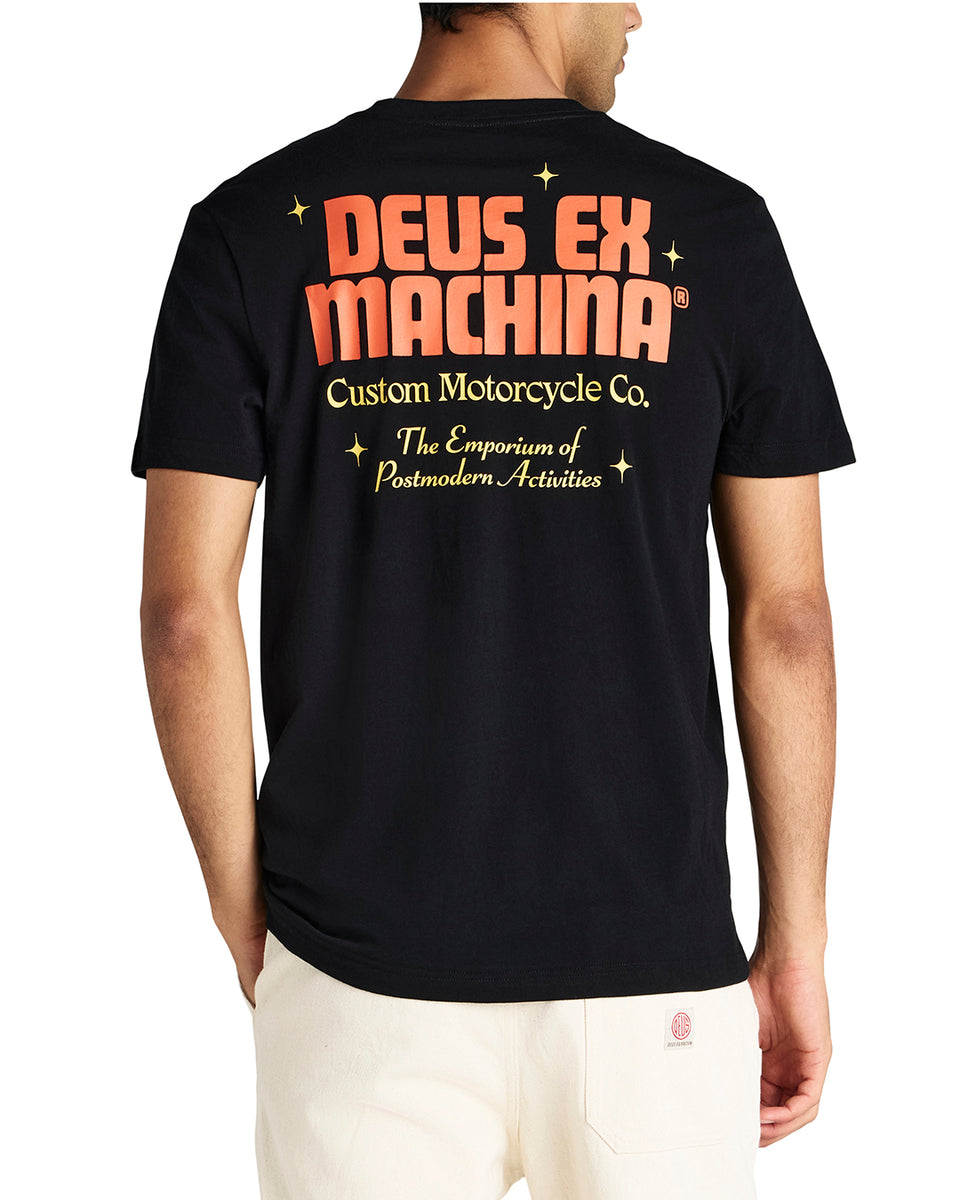 Tees | Deus Ex Machina | Drop Down Tee - Black – Deus Ex Machina Australia