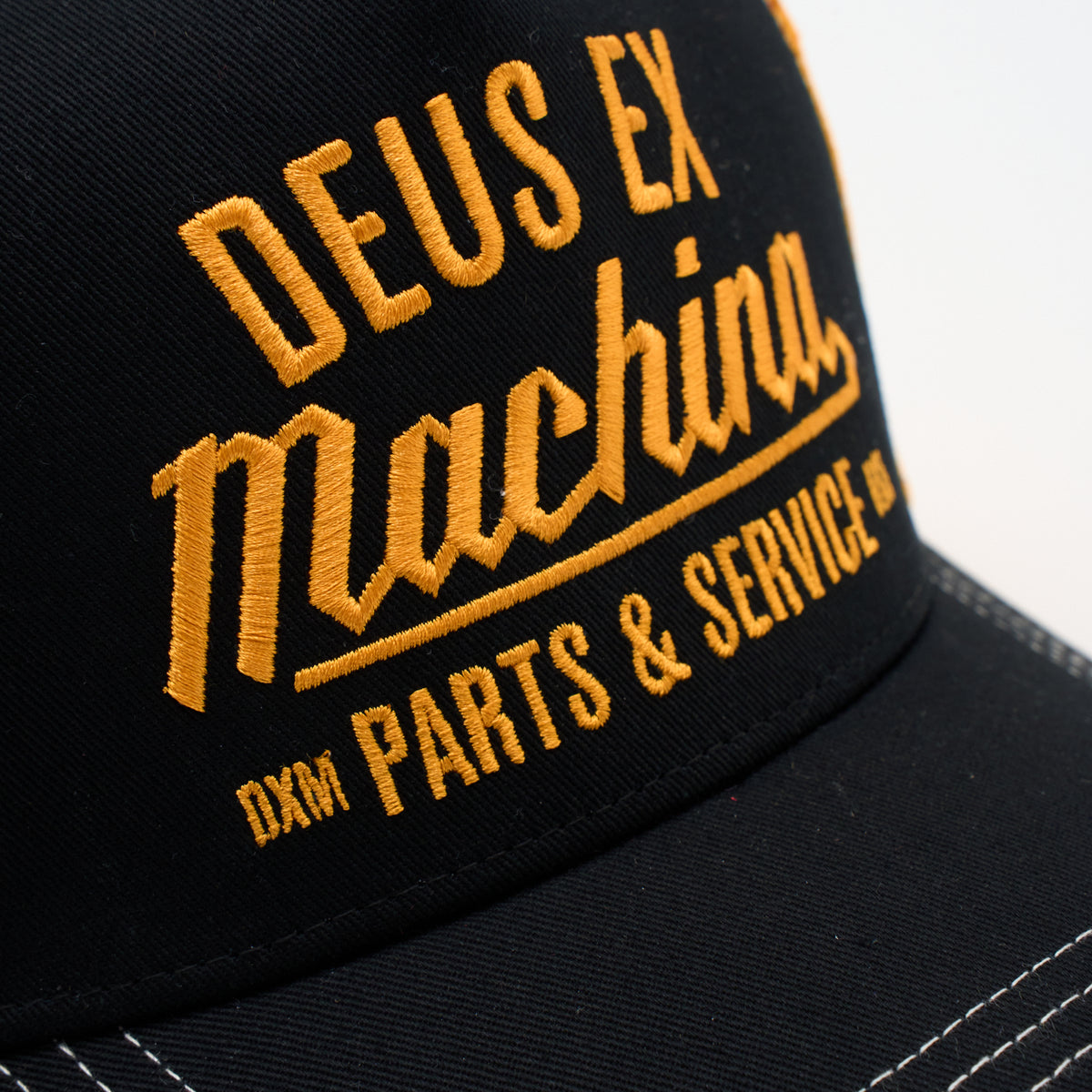 Hats | Deus Ex Machina | Overbite Trucker - Black – Deus Ex Machina ...