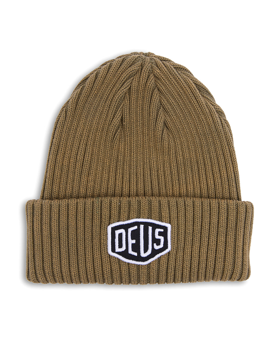 Hats | Deus Ex Machina | Garment Dyed Shield Beanie Lichen Green – Deus ...