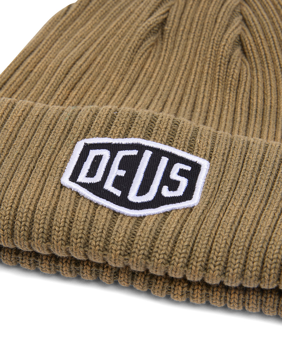 Hats | Deus Ex Machina | Garment Dyed Shield Beanie Lichen Green – Deus ...
