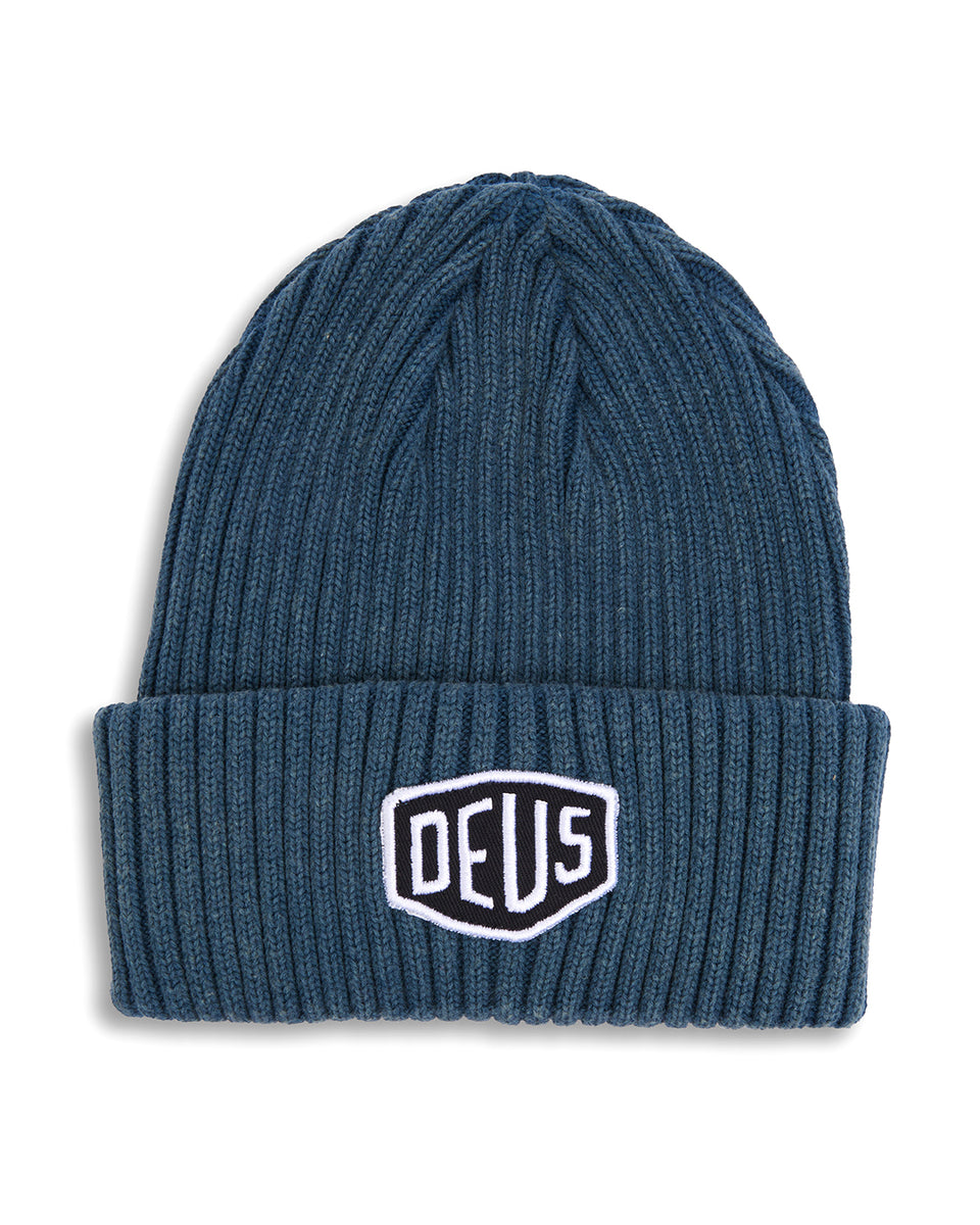 Hats | Deus Ex Machina | Garment Dyed Shield Beanie Atlantic Deep ...