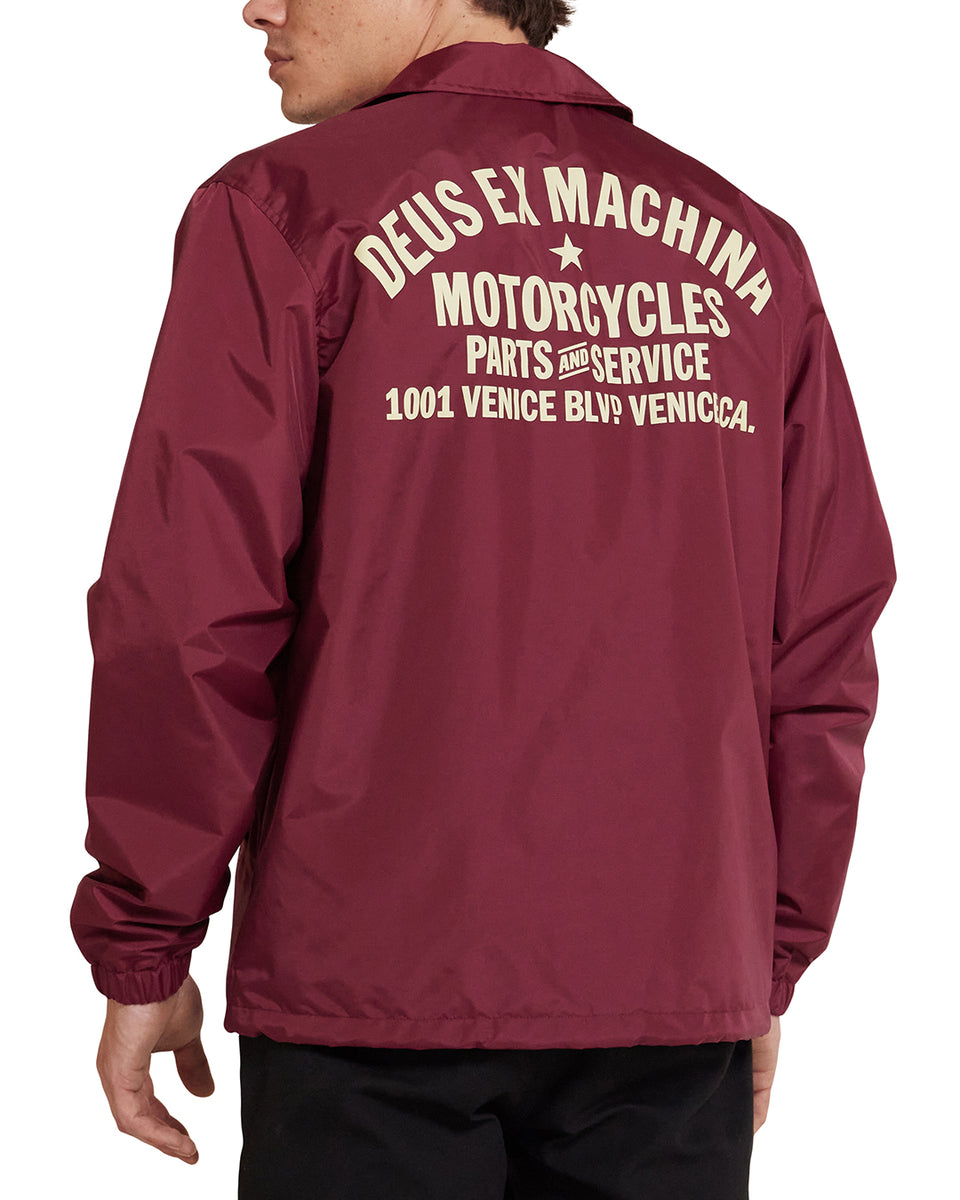 Jackets | Deus Ex Machina | Venice Coach - Rhodo – Deus Ex Machina ...