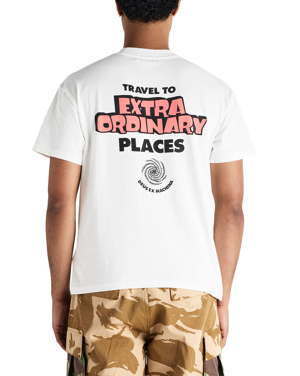 Tees | Deus Ex Machina | Celestial Rod Tee - Vintage White – Deus Ex ...