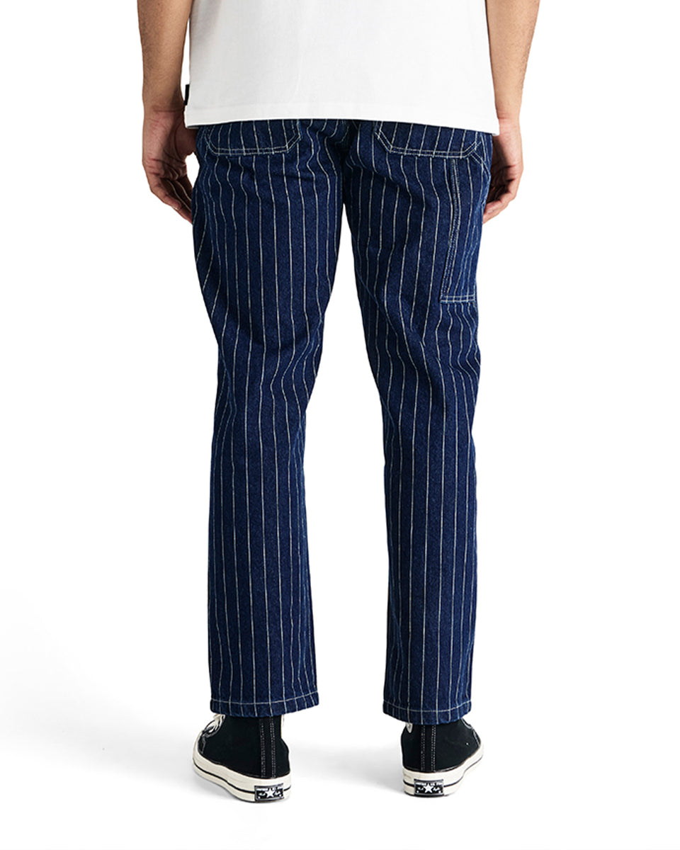 Pants | Deus Ex Machina | Dallas Stripe Work Pant - Indigo – Deus Ex ...