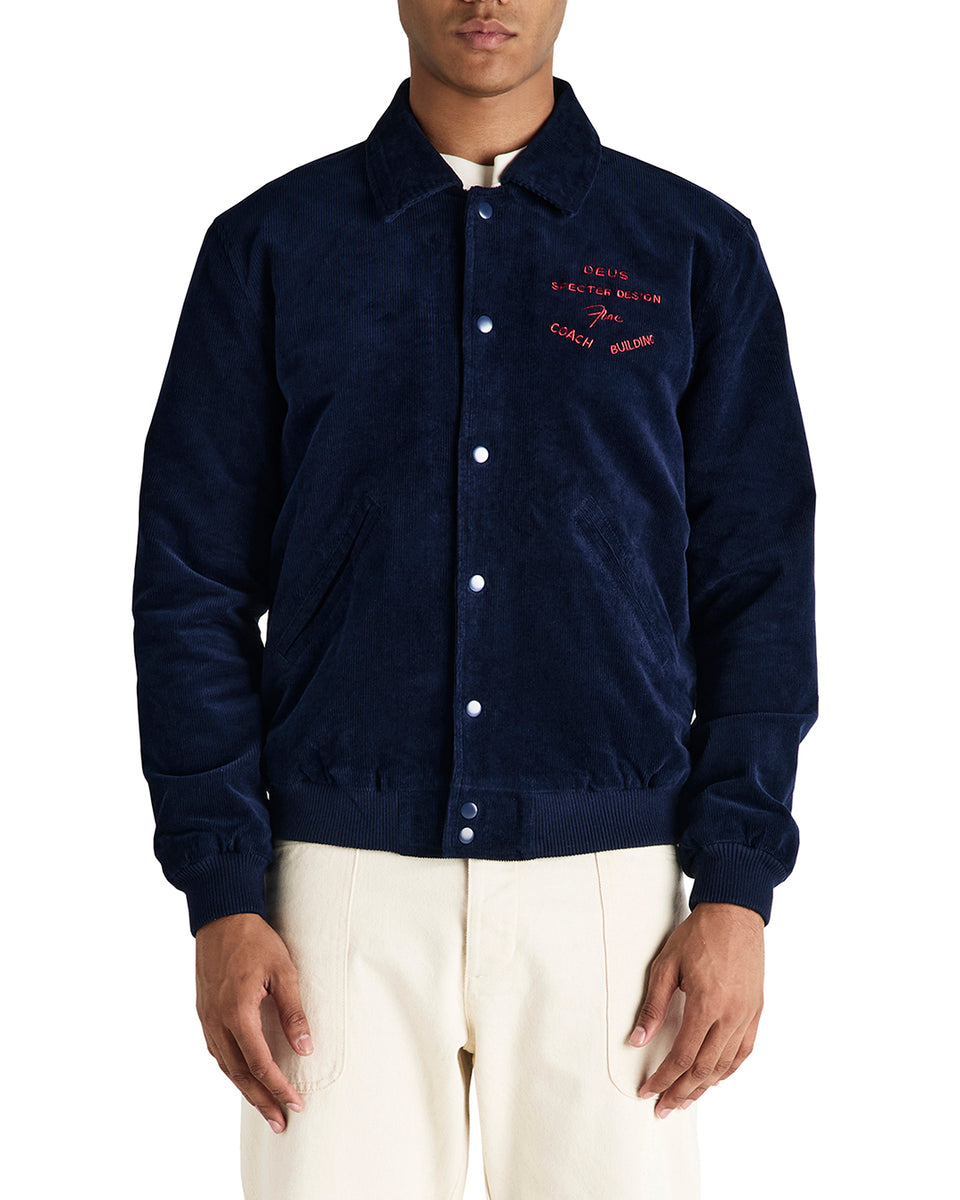 Jackets | Deus Ex Machina | Specter Club Jacket - Azure Navy – Deus Ex ...