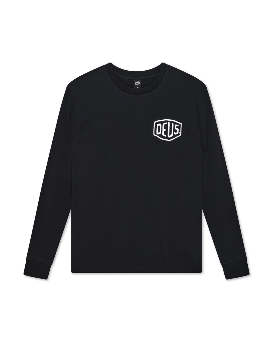 Tees | Deus Ex Machina | Harajuku Ls Tee - Black – Deus Ex Machina ...