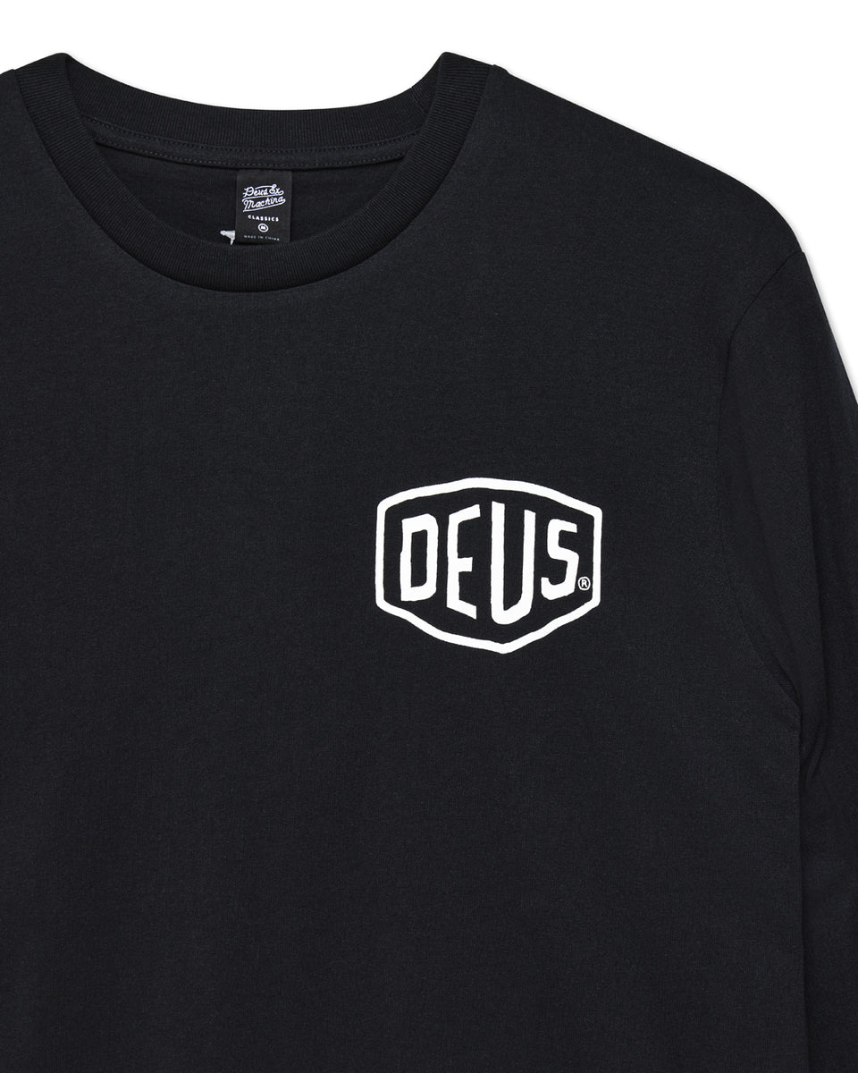 Tees | Deus Ex Machina | Harajuku Ls Tee - Black – Deus Ex Machina ...
