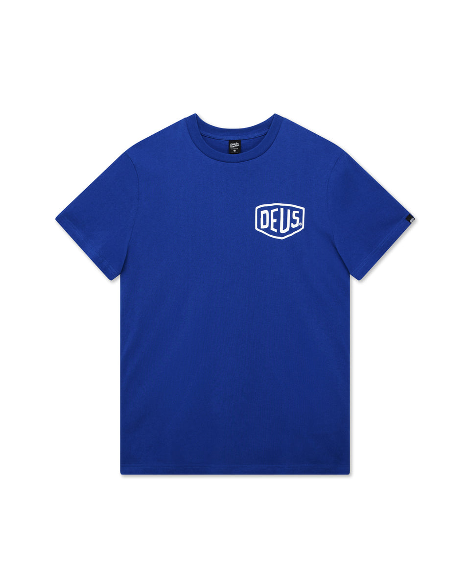 Tees | Deus Ex Machina | Venice Address - Classic Blue – Deus Ex ...