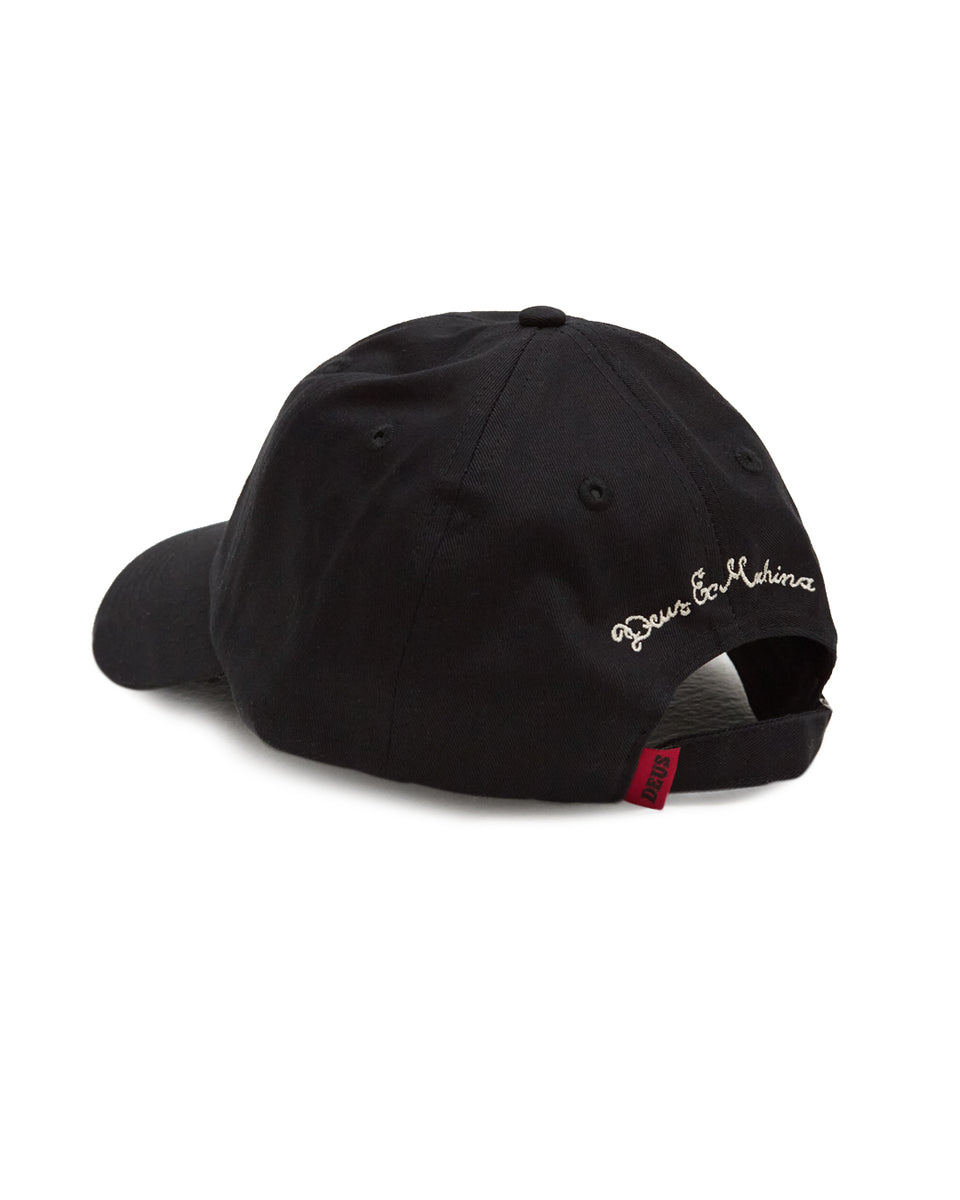 Hats | Deus Ex Machina | Tour Auto X Deus Cap - Black – Deus Ex Machina ...