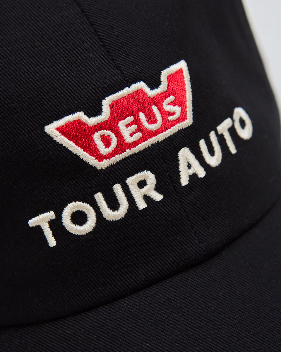 Hats | Deus Ex Machina | Tour Auto X Deus Cap - Black – Deus Ex Machina ...